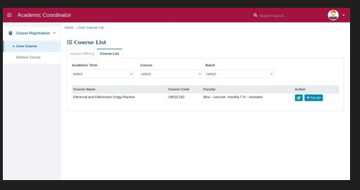Course portal -Requirements